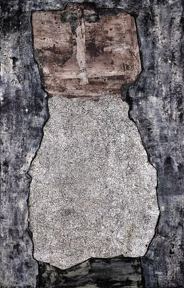 Dan Dubuffet Barbe de lumiere dwa aveugles (1959). Sotheby's tarapyndan berlen.