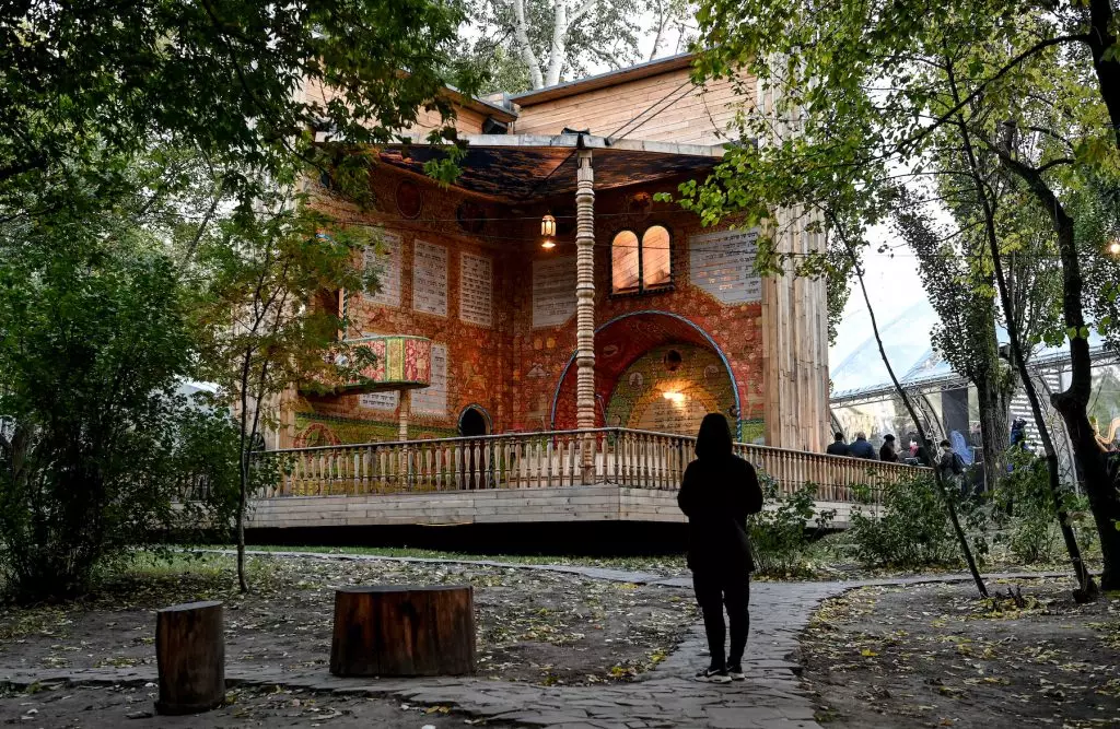 Sinagoga no memorial de Babyn Yar. (Foto de Britta Pedersen/picture Alliance via Getty Images)