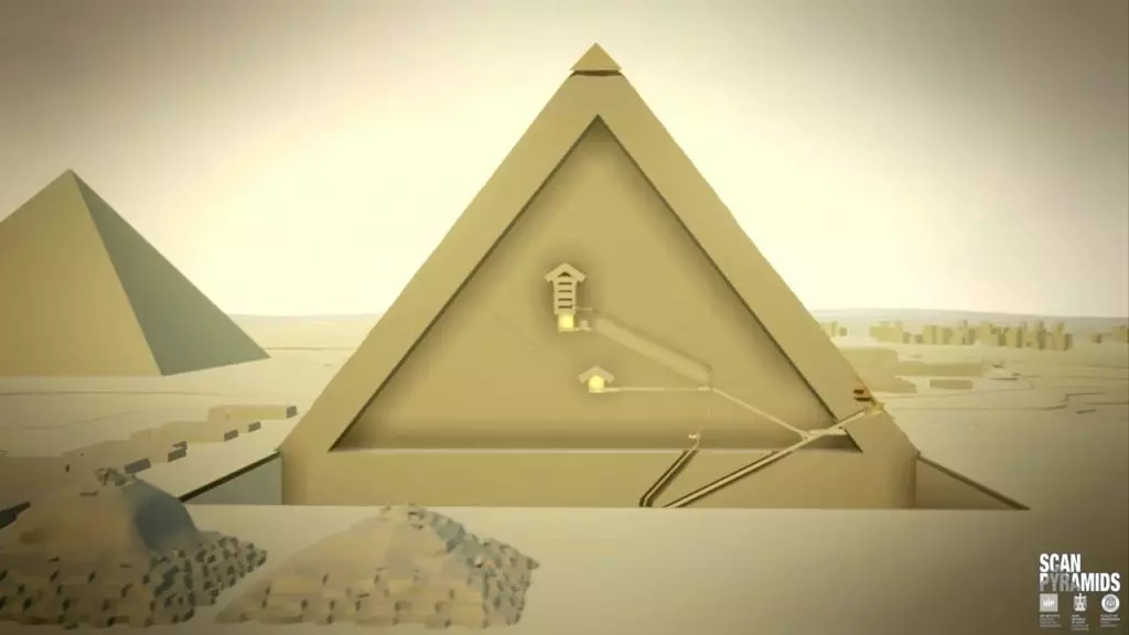 Khufu maonero emukati ezvivakwa zvinozivikanwa. Nekuda kweScanPyramids mission.