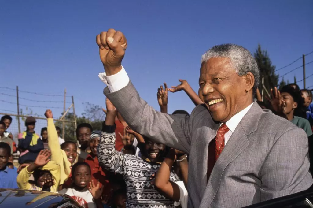 Nelson Mandela. Kuva: © Louise Gubb/CORBIS SABA/Corbis Getty Imagesin kautta.