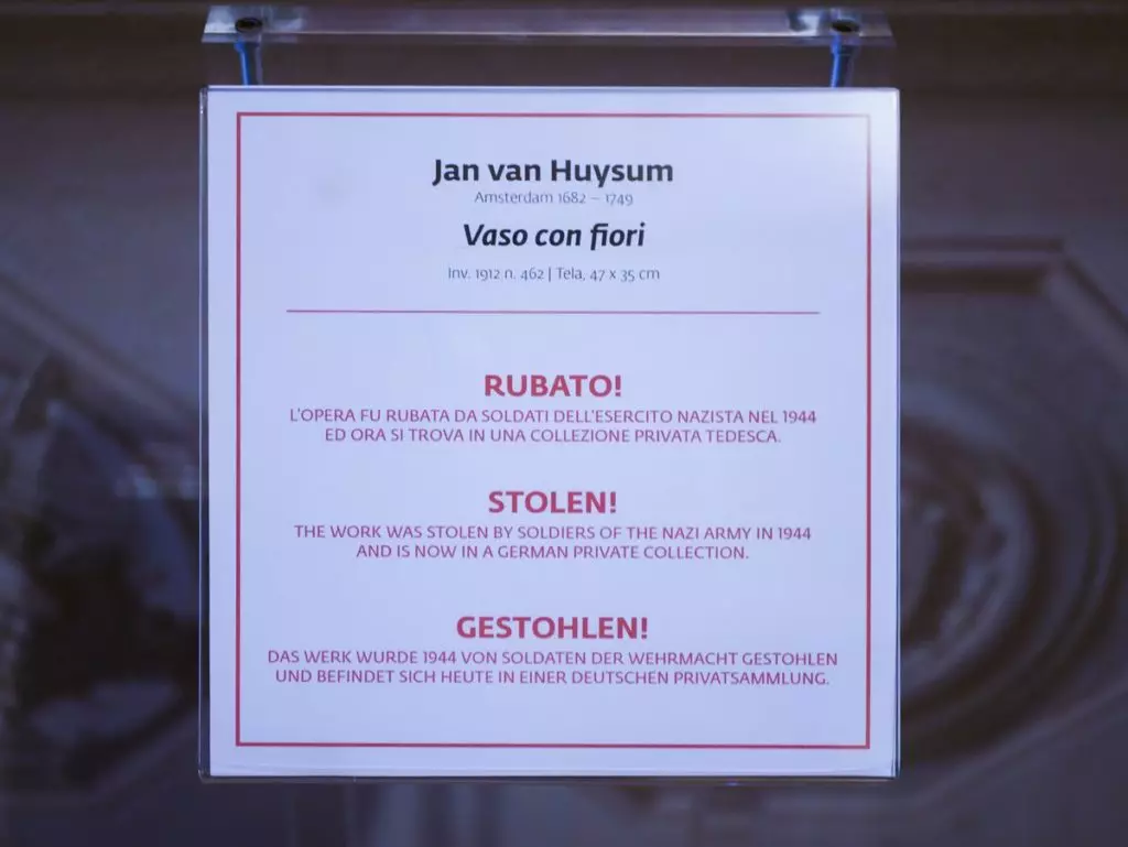 ជាមួយនឹងពាក្យ 'លួច' នាយក Uffizi បានធ្វើឱ្យអាឡឺម៉ង់អាម៉ាស់ចំពោះការមិនប្រគល់គំនូរដែលត្រូវបានលួចក្នុងអំឡុងសង្គ្រាមលោកលើកទីពីរ 19001_3