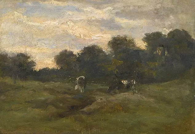 Vinsent van Qoq, Çəmənlikdəki İnəklər (1883). Sotheby's Londonun izni ilə.