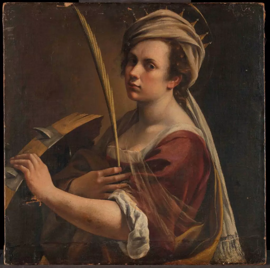 Artemisia, Self Portrait as Saint Catherine of Alexandria (circa 1615). Ka tlhompho ea National Portrait Gallery, London.