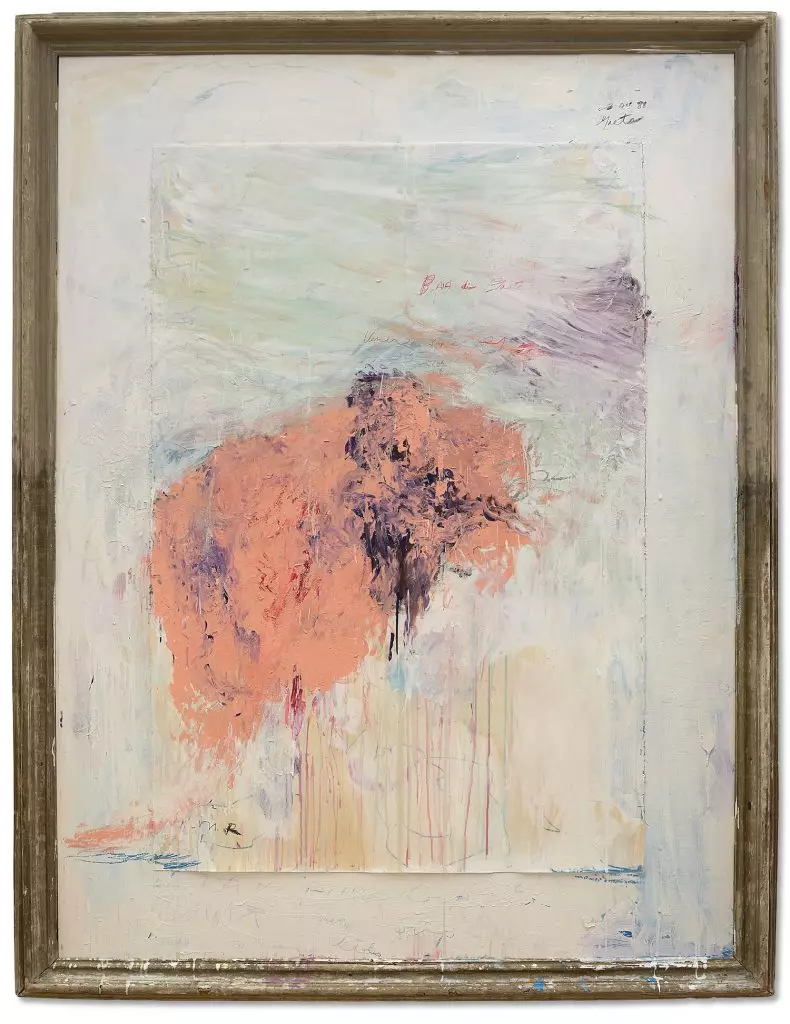 Cy Twombly, Венере Сопра Гаета (1988). Сликата е учтивост на Кристи.