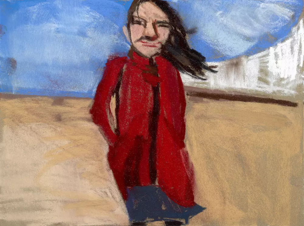 Chantal Joffe, Sjálfsmynd á St. Leonards, (2016). Með leyfi Galerie Forsblom.