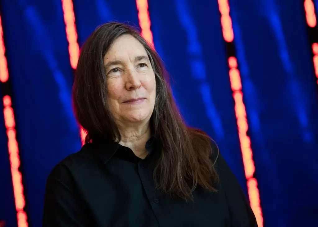 Jenny Holzer ku Museum ya Guggenheim. Chithunzi: Ander Gillenea/AFP/Getty Images.