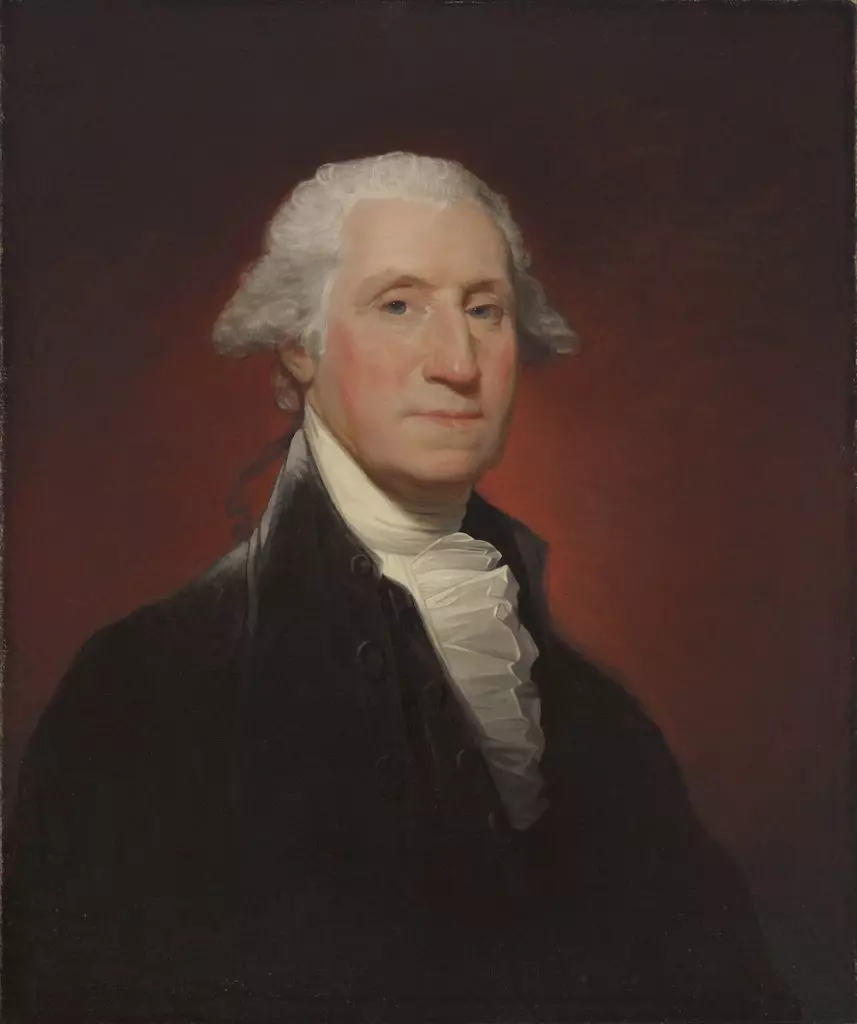 Gilbert Stuart, George Washington (tip Vaughan) (1795). Koutwazi Christie's Images Ltd.