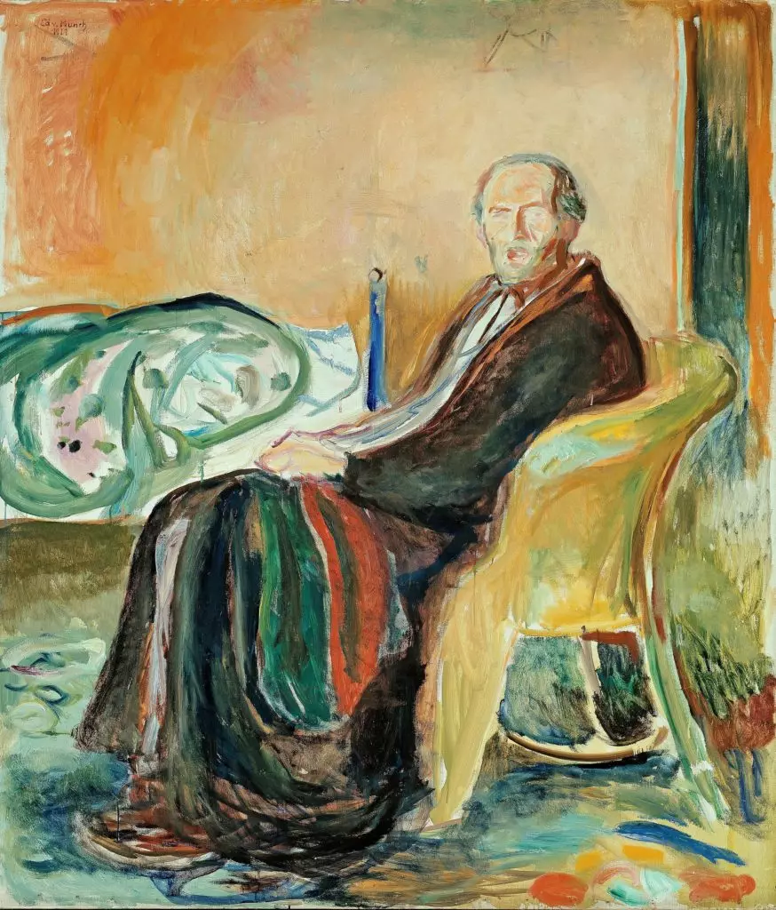 Edvard Munch, Autoportrait avec la grippe espagnole (1919).