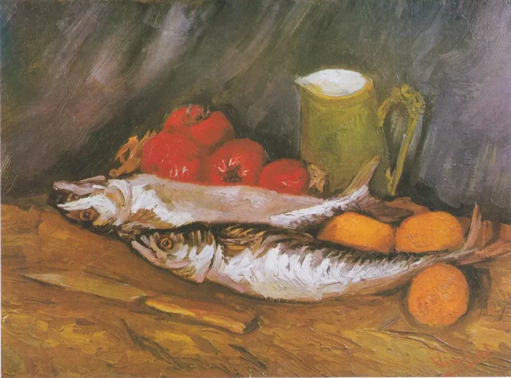 Vincent van Gogh, Natureza morta com cavalas e tomates (1886). Coleção Oskar Reinhart 'Am Römerholz' em Winterthur, Suíça.