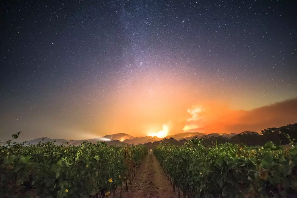 Una dintre fotografiile lui Jeff Frost pentru California on Fire. Fotografie prin amabilitatea artistului.