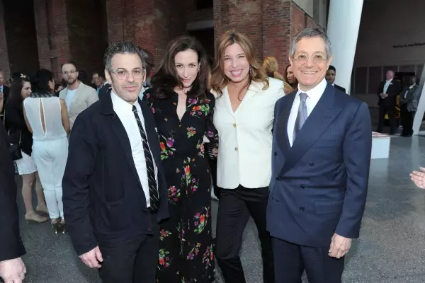 Tom Sachs, ?, Anne Pasternak, Jeffrey Deitch== 2016 Brooklyn Museum Artist Ball, Honoring Stephanie and Tim Ingrassia== The Brooklyn Museum of Art, NYC== April 20, 2016== ©Patrick McMullan== Photo - Liam McMullan/ PMC ==