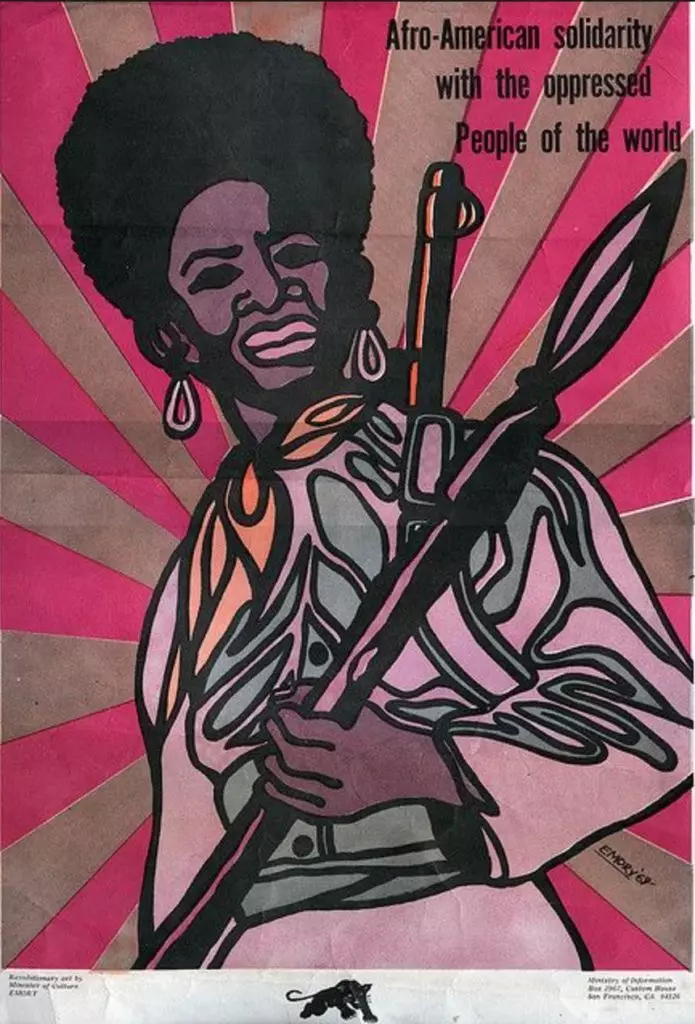 Emory Douglas, posterê Pantersên Reş (1969). Ji Navenda Schomburg.