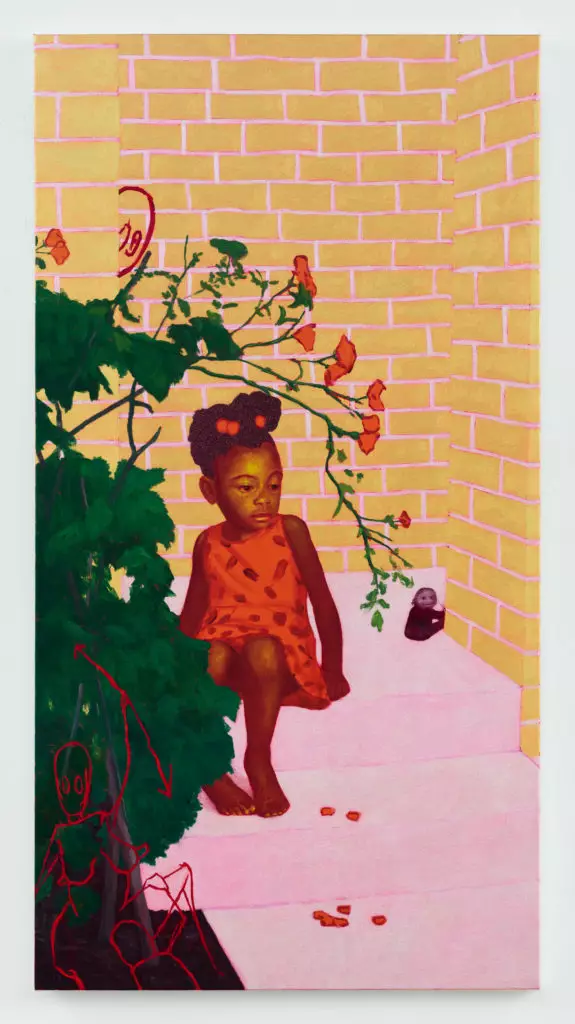 Arcmanoro Niles, Nigbati O Fi Ifẹ Rẹ Lọ, 2018. Iteriba olorin ati Rachel Uffner Gallery.