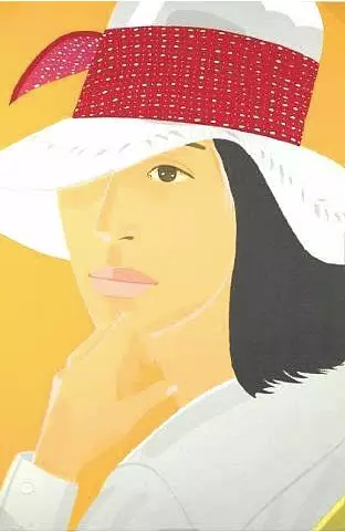 Alex Katz, The Red Band (1979)။ Beth Urbang Gallery မှ ကူးယူဖော်ပြပါသည်။