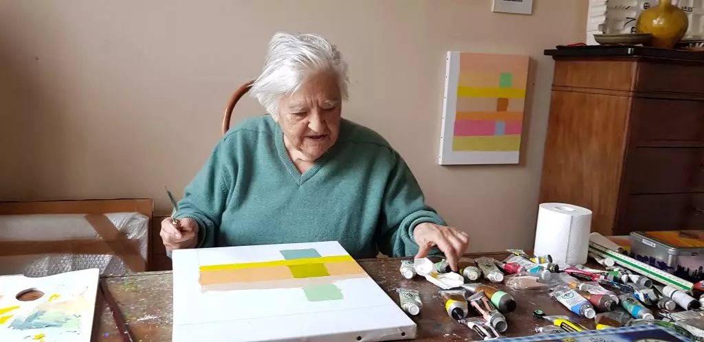 'O re file Kholiseho': Ba-Gallerists, Bahlokomeli, le Metsoalle Hopola Sebini sa Trailblazing le Seroki Etel Adnan, Ea Shoeleng a le 96.