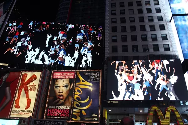 Daniel-canogar-Storming-times-square-2014-03