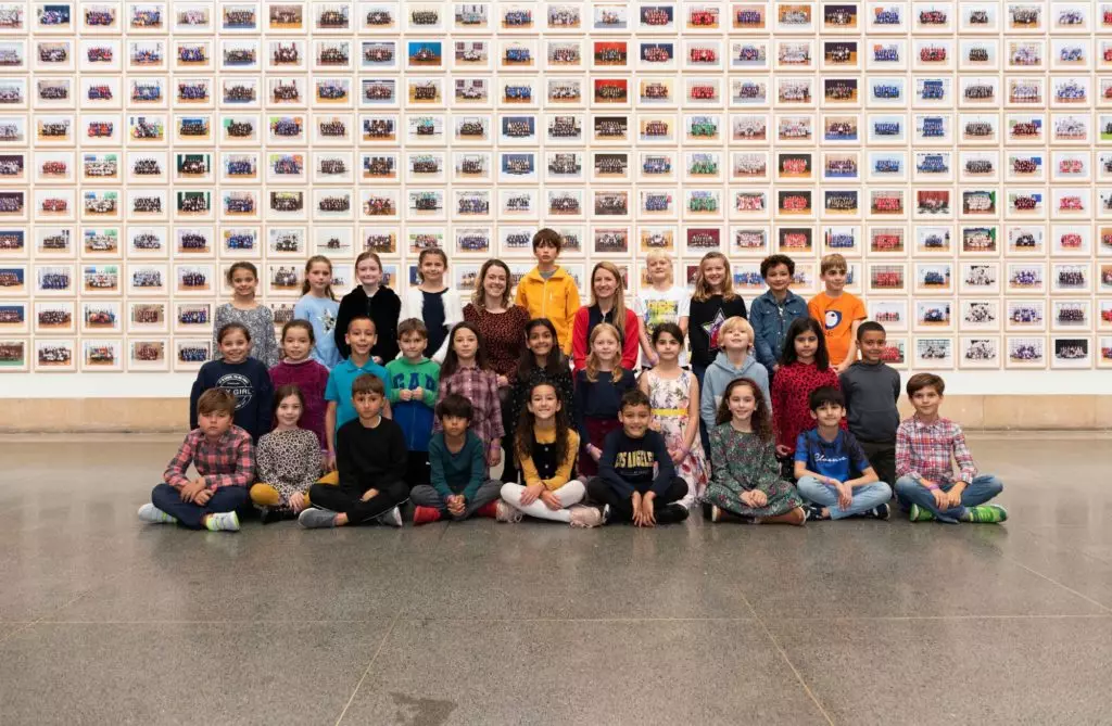 Little Ealing Primary ngadatangan Steve McQueen Taun 3 di Tate Britain © Tate. Poto David Lennon.