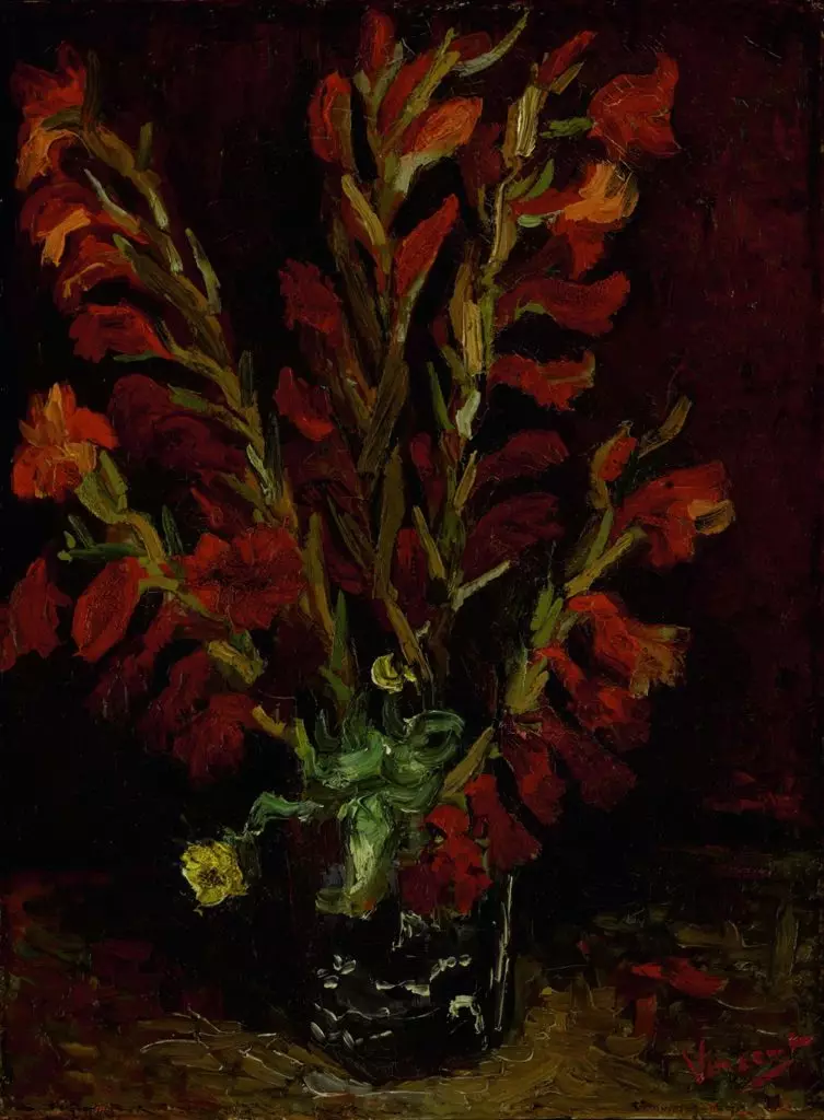 Vincent Van Gogh, Nature morte: vaze aux glaïeuls (1886.) Uz dopuštenje Sotheby'sa