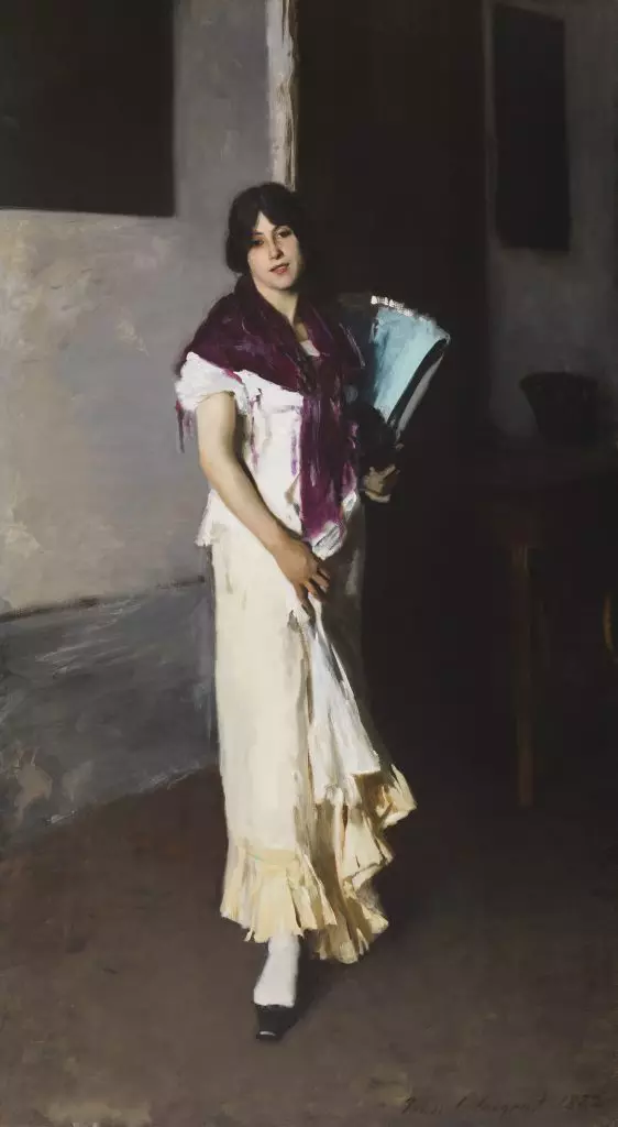 John Umuhanzi Sargent, Umugore wo muri Venetiya, (1882). Inzu Ndangamurage ya Cincinnati. Tuyikesha Ingoro Ndangamurage y'Abanyamerika ya Smithsonian.