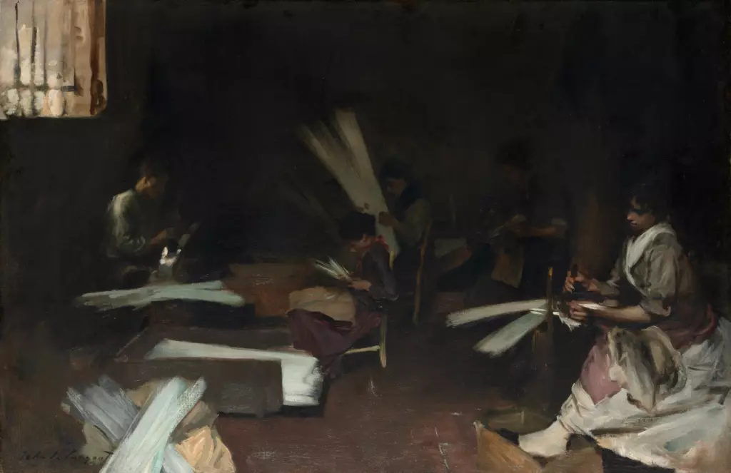 John Singer Sargent, Venetian Glassworkers (ca. 1880-82). Sa kagandahang-loob ng Smithsonian American Art Museum.