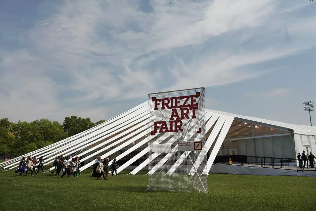 Frieze Art Fair sur Randalls Island, 2012. Photo de Spencer Platt/Getty Images.