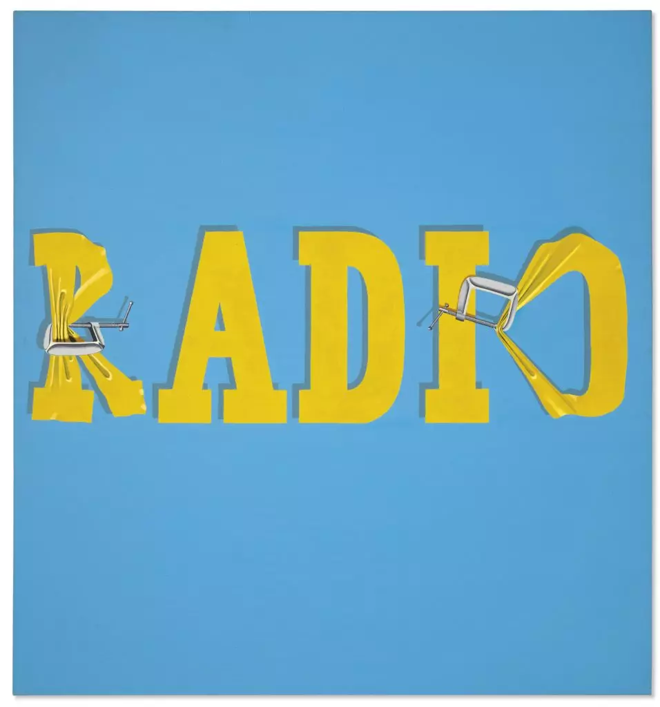 Ed Ruscha, Hurting the Word Radio Nr. 2 (1964). Mit freundlicher Genehmigung von Christie's Images Ltd.