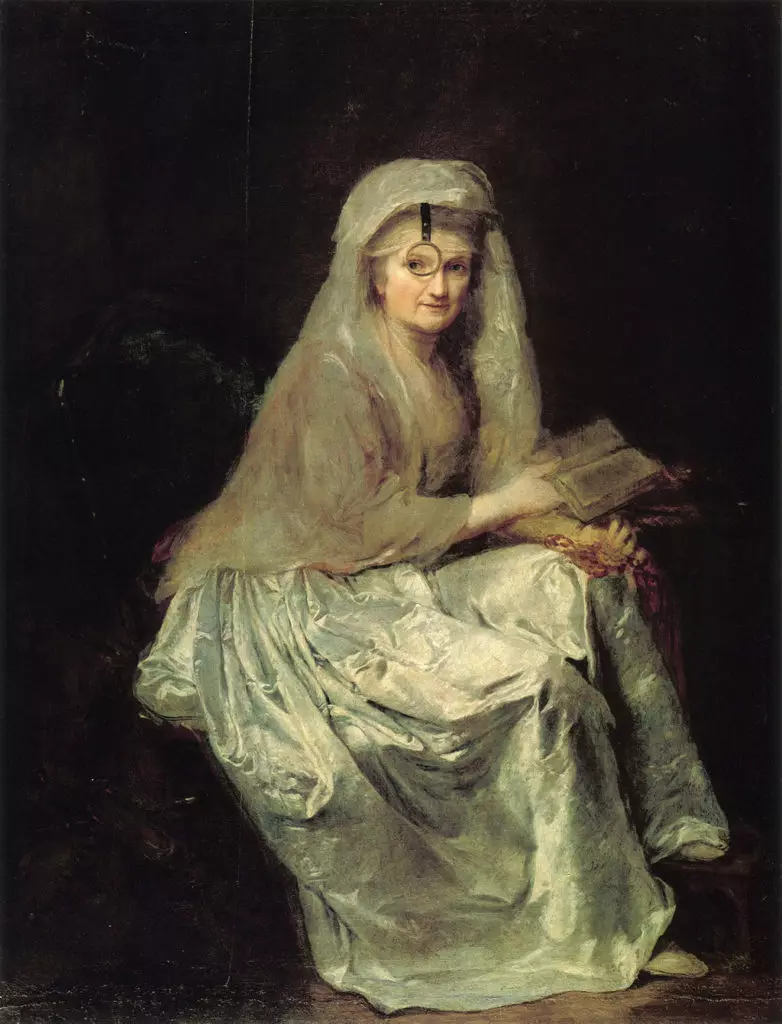 Anna Dorothea Therbusch, Self Portrait (1777). Le caoinchead ó A Space of Their Own.