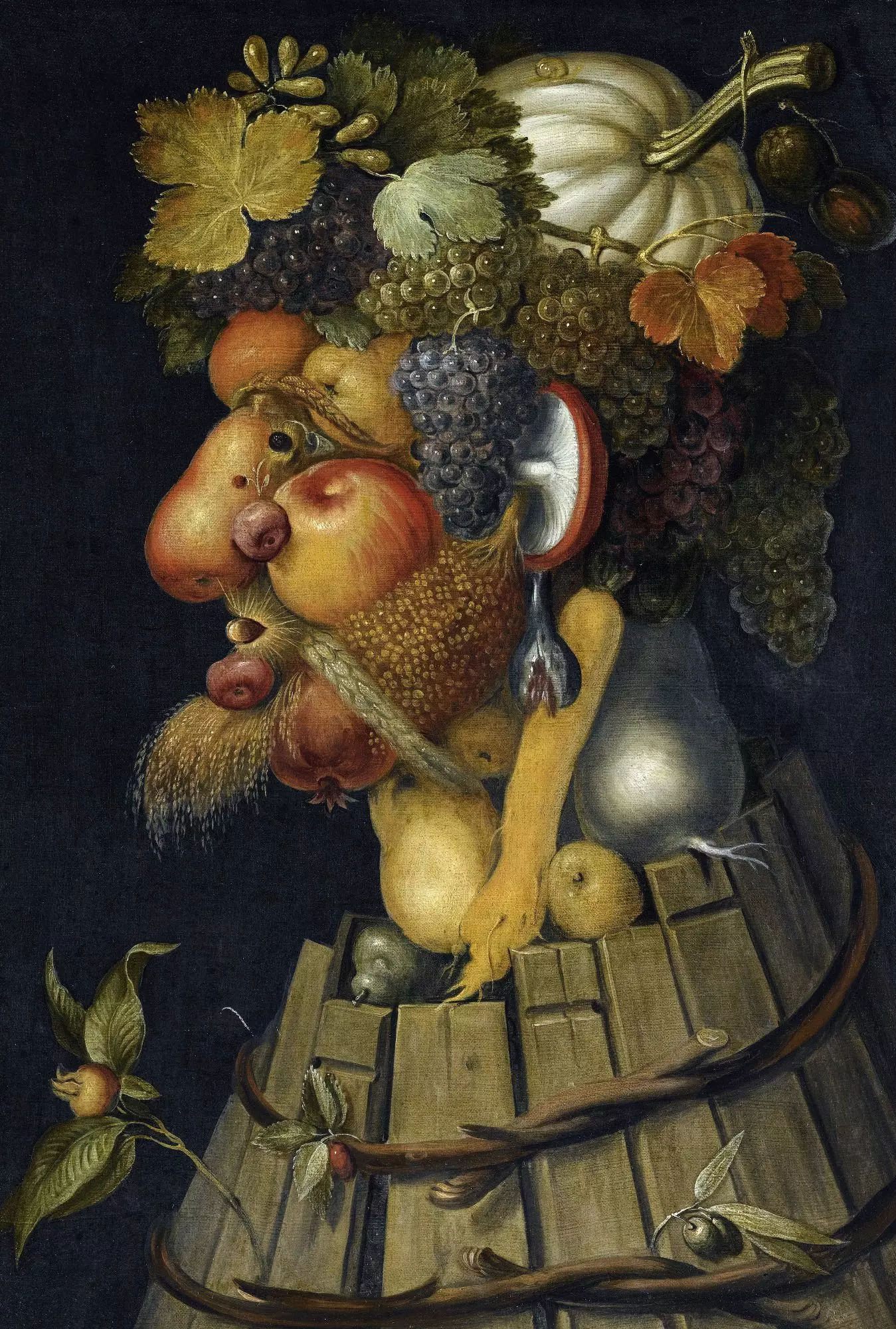 Giuseppe Arcimboldos særegne vegetabilske ansikter har gledet i århundrer - her er 3 ting å vite om hans "høst"-gresskarportrett