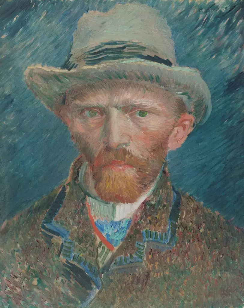 Vincent van Gogh, Self-portrait (1887). Mwachilolezo cha Rijksmuseum, Amsterdam.