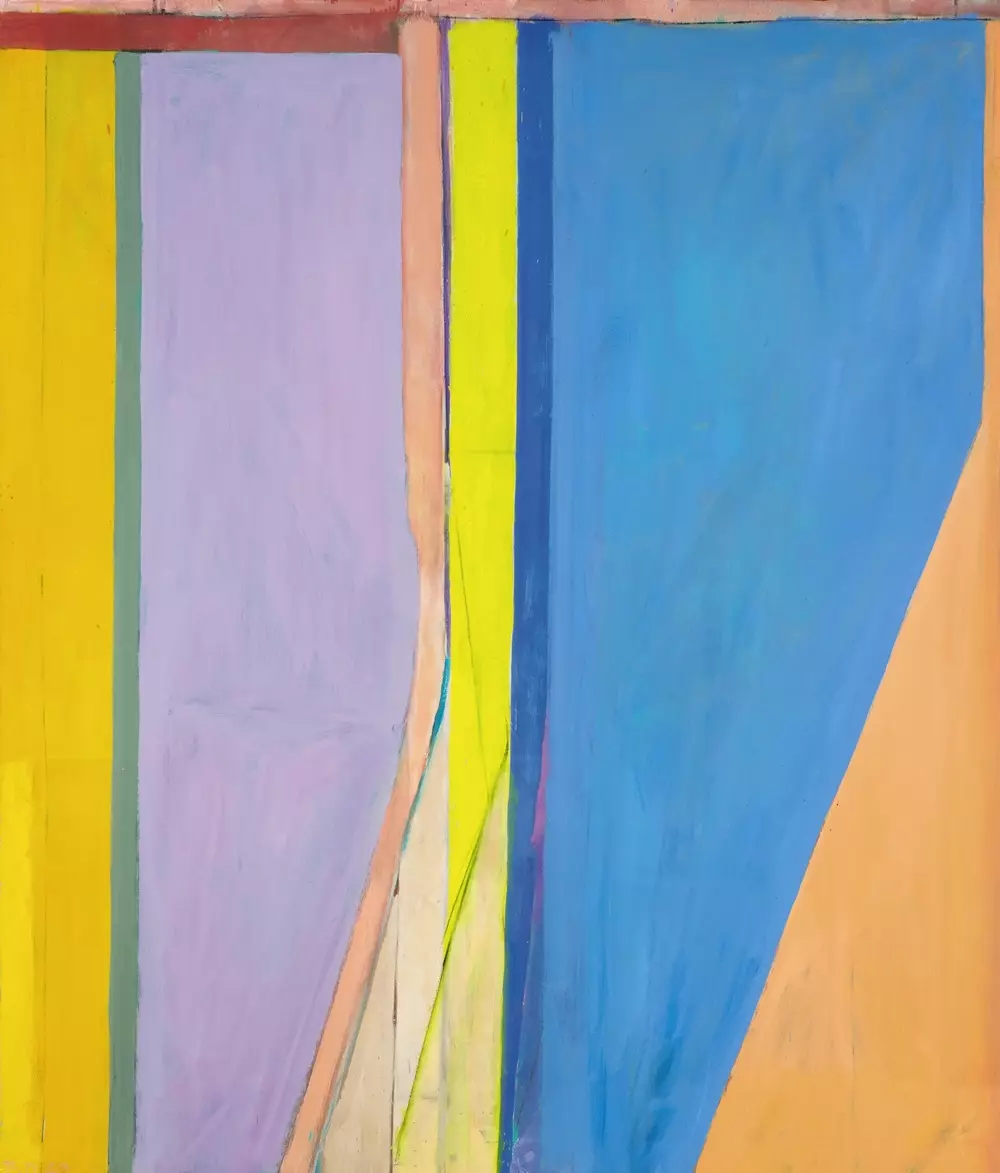 Lot 39 Savremena umjetnost iz kolekcije Jane i Marc Nathanson, Los Angeles Richard Diebenkorn Ocean Park #20 potpisan, naslovljen i datiran 1969. na reversu ulje na platnu 93 x 80 in. 236,2 x 203,2 cm. Procjena 9/12 miliona dolara