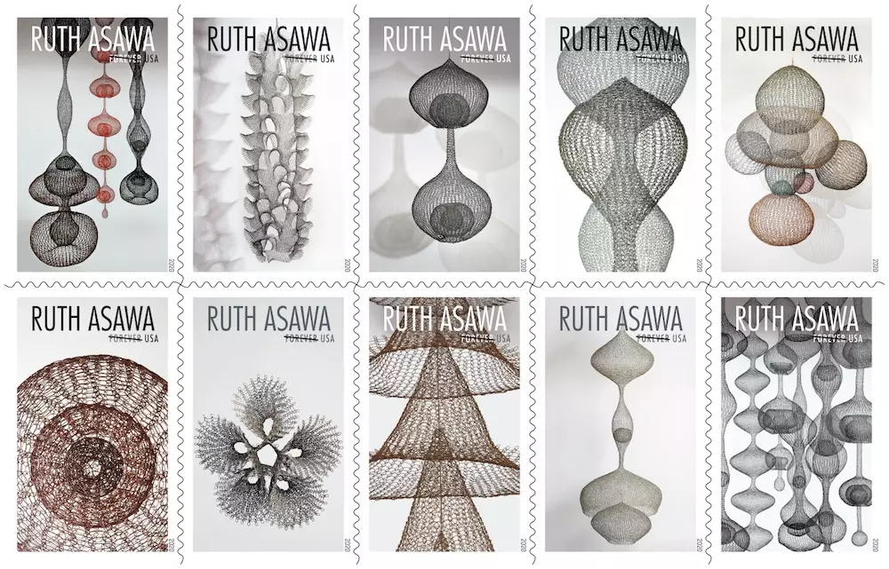 © 2020 U.S. Ruth Asawa masitampu ©2020 U.S. Postal Service. Ufulu wonse ndi wotetezedwa. Maumwini onse ndi otetezedwa.