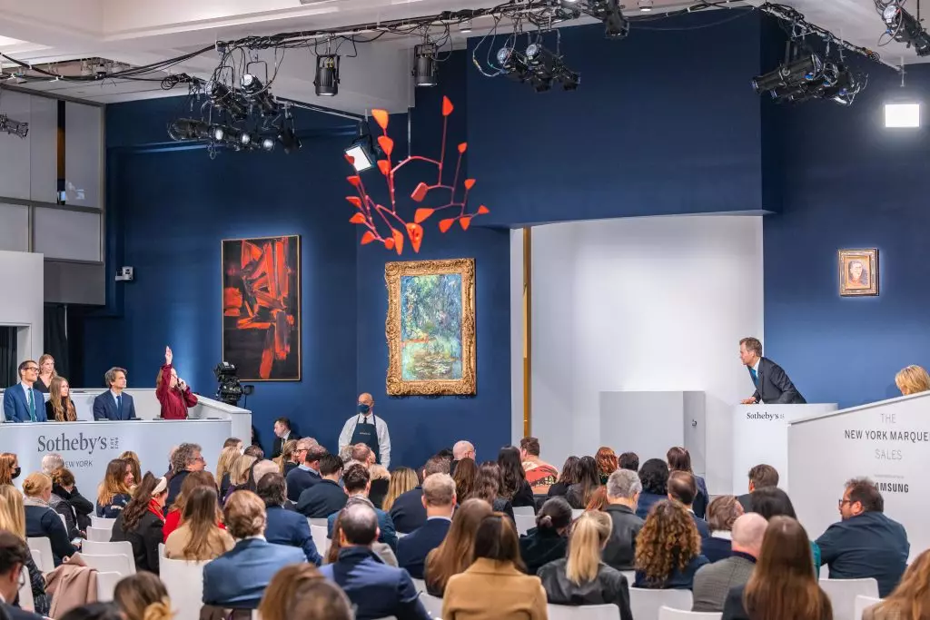 Firotana êvarê ya Sotheby li New Yorkê. Ji hêla Sotheby's ve.