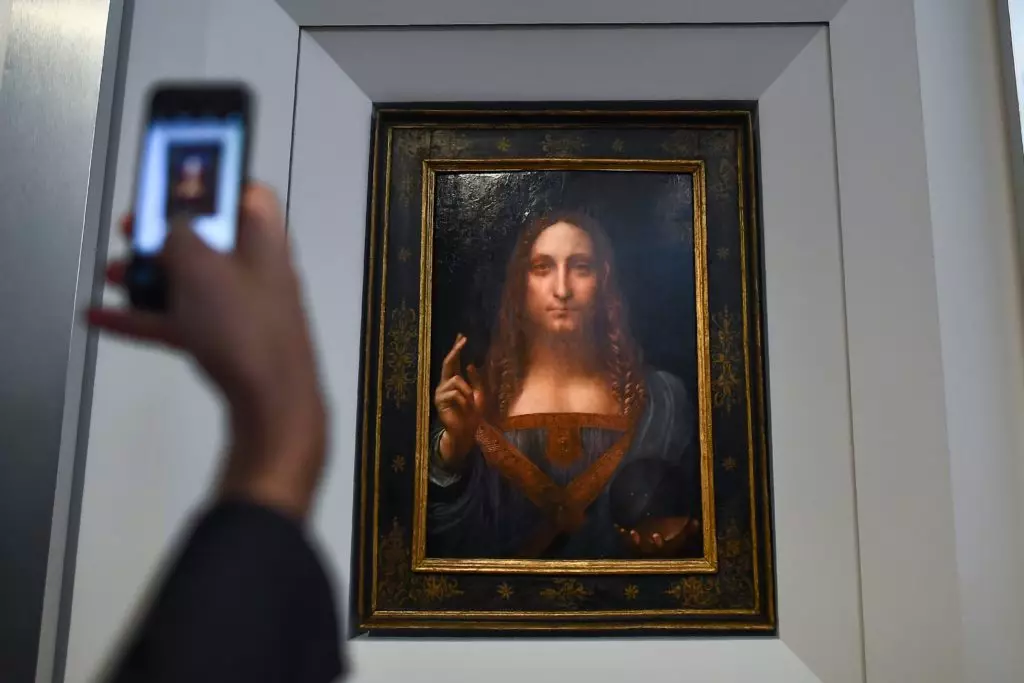 Yon jounalis pran foto Leonardo da Vinci a