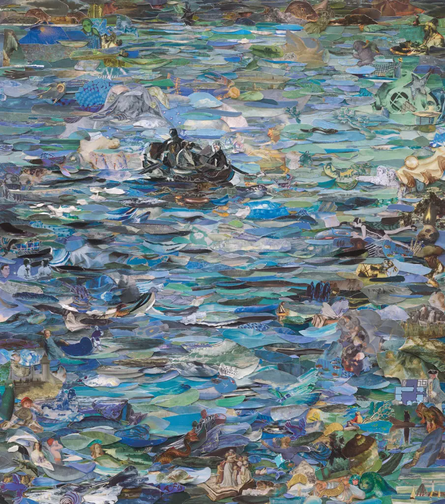 Vik Muniz, Musee d'Orsay (Rochefort's Escape, ຫຼັງຈາກ Manet), 2016. ຂໍອະນຸຍາດຈາກ Rena Bransten Gallery.