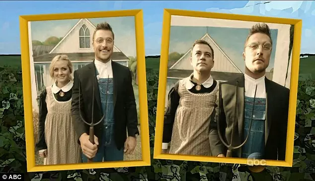 Jimmy Kimmel stellt American Gothic auf The Bachelor nach