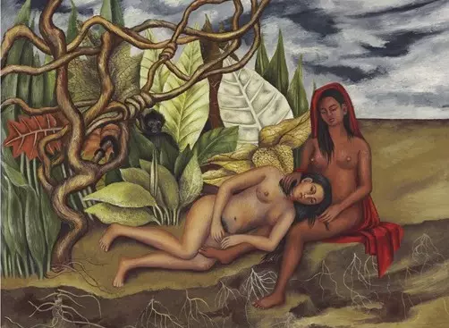 Frida Kahlo, Dos Desnudos en el Bosque (La Tierra Misma) (1939). Rasm: Christie's Images, Ltd.