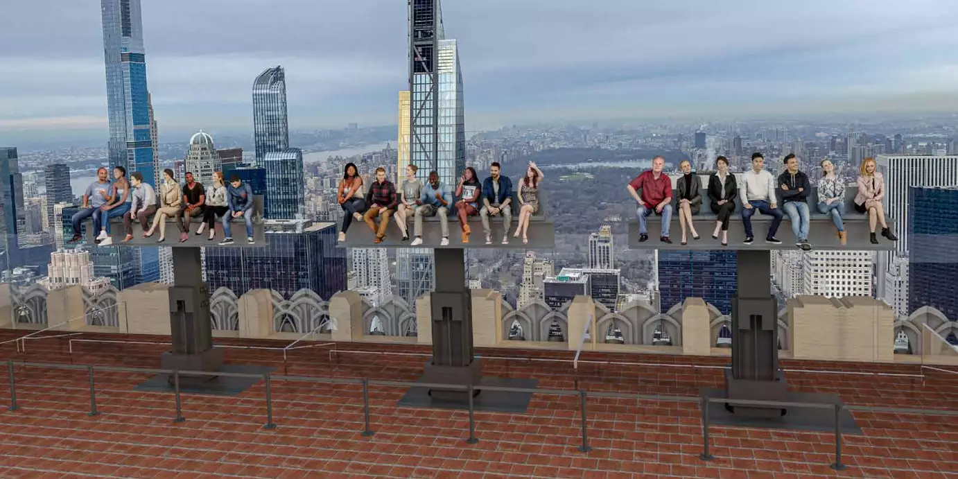 O le Rockefeller Center Developer e manaʻo e fau se mea e tosina ai turisi e toe fau ai le ata lauiloa o le 'Lunch i luga o le Skyscraper'.