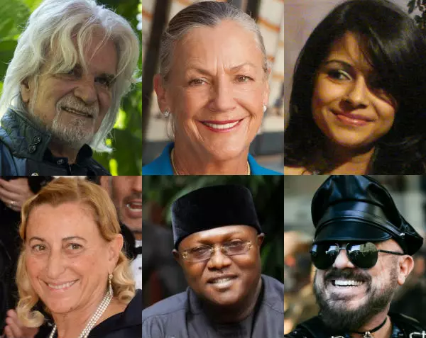 Dhanka sare kasoco: Bernardo de Mello Paz, Alice Walton, Nadia Samdani, Peter Marino, Yemisi Shyllon, iyo Miuccia Prada.