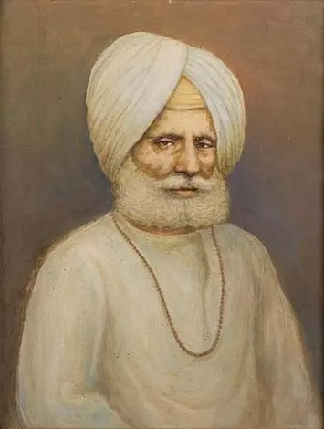 Baba Bişan Singh, Portret (XIX asyryň ahyry). Artnet tarapyndan berlen.