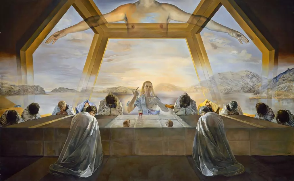 Salvador Dalí, The Sacrament of the Last Supper, 1955. با احترام گالری ملی هنر، واشنگتن، دی سی.