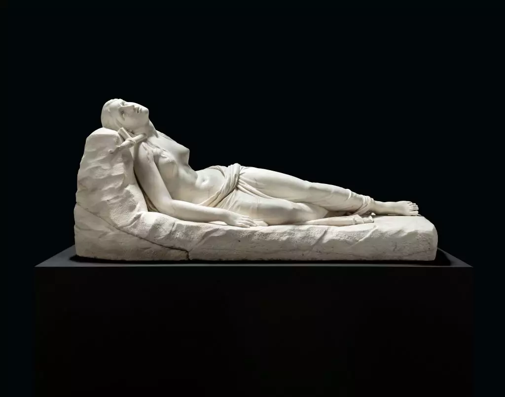 Antonio Canova, Maddalena Giacente (Madalena Etzana), 1819–22. Christie's London erabiltzailearen argazkia.