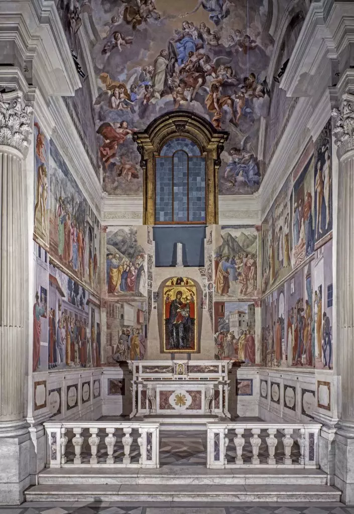 Capela Brancacci de Masaccio, secolele XV-XVIII, frescă Italia, Toscana, Florența, Biserica Santa Maria del Carmine, Capela Brancacci. (Antonio Quattrone/Mondadori Portfoliovia Getty Images)