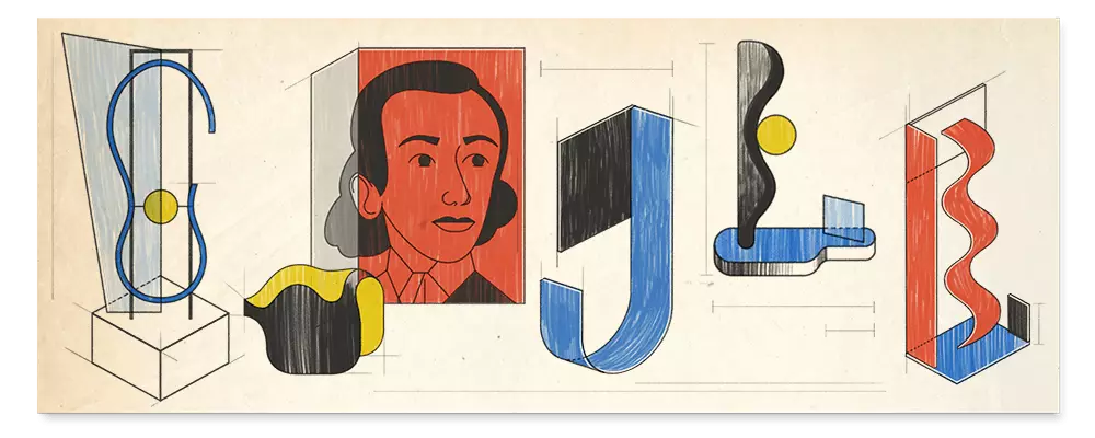 Google Doodle Yubaha Umuhanzi Avant-Garde Katarzyna Kobro, Ibishushanyo mbonera bya Revolution Revolution byashenywe nabanazi