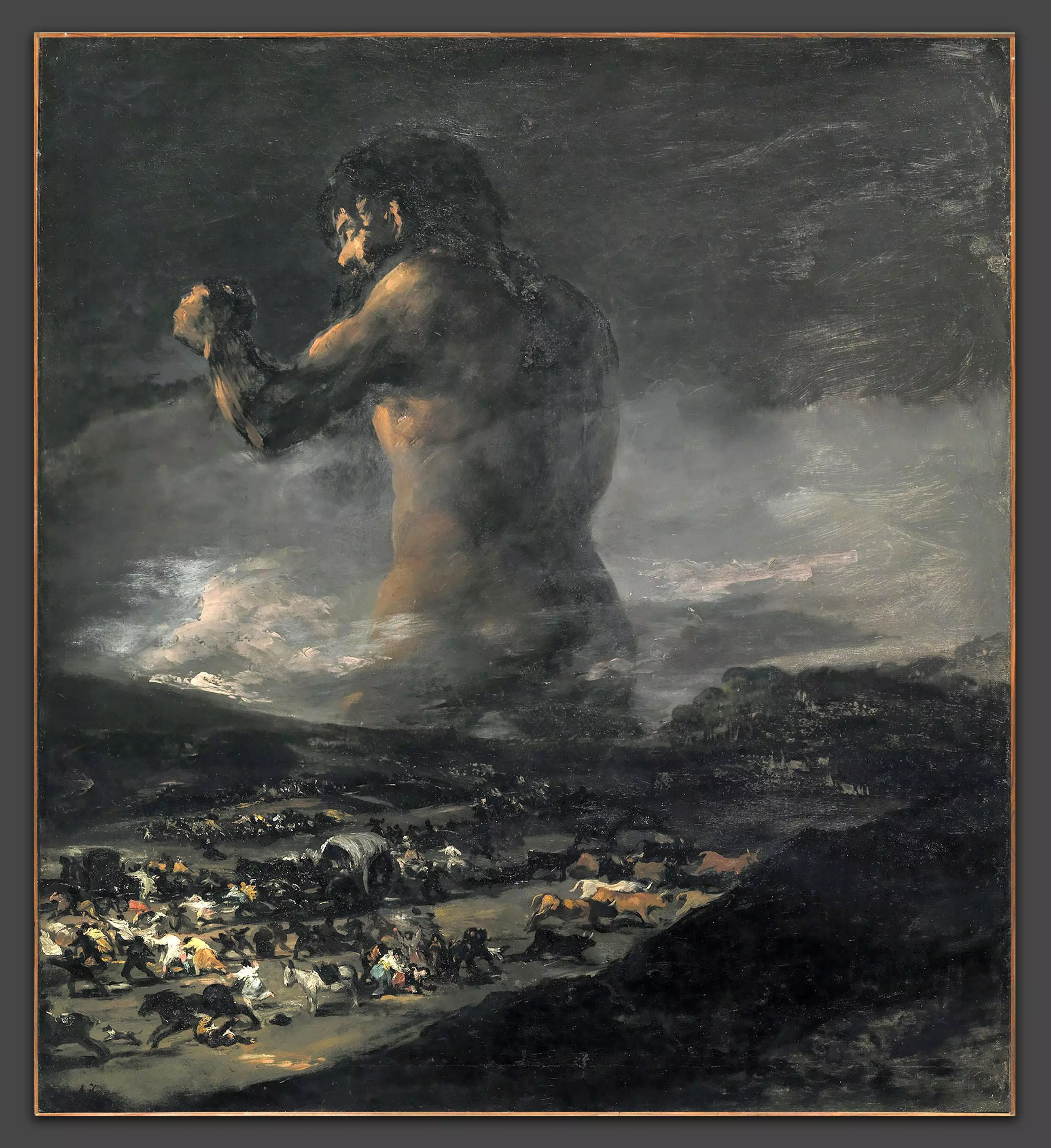 Is het een Goya? Curatoren van het Prado veranderen steeds van gedachten over wie de beroemde 'Colossus' van het museum heeft geschilderd