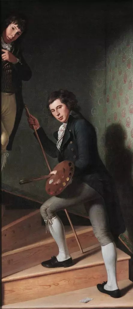 Charles Willson Peale, Grupa stubišta (1795.). Ljubaznošću Philadelphia Museum of Art.