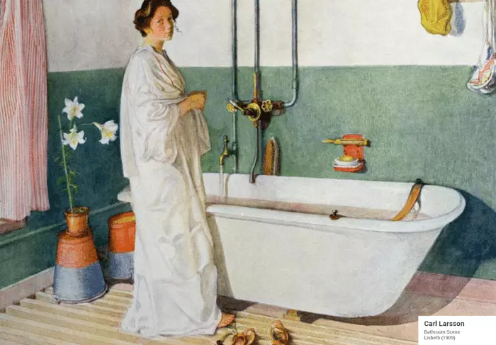 Altijd al willen badderen in Bonnard's Tub? Bekijk 6 beroemde badkamers uit de kunstgeschiedenis zoals ze er misschien echt uitzagen 2562_5