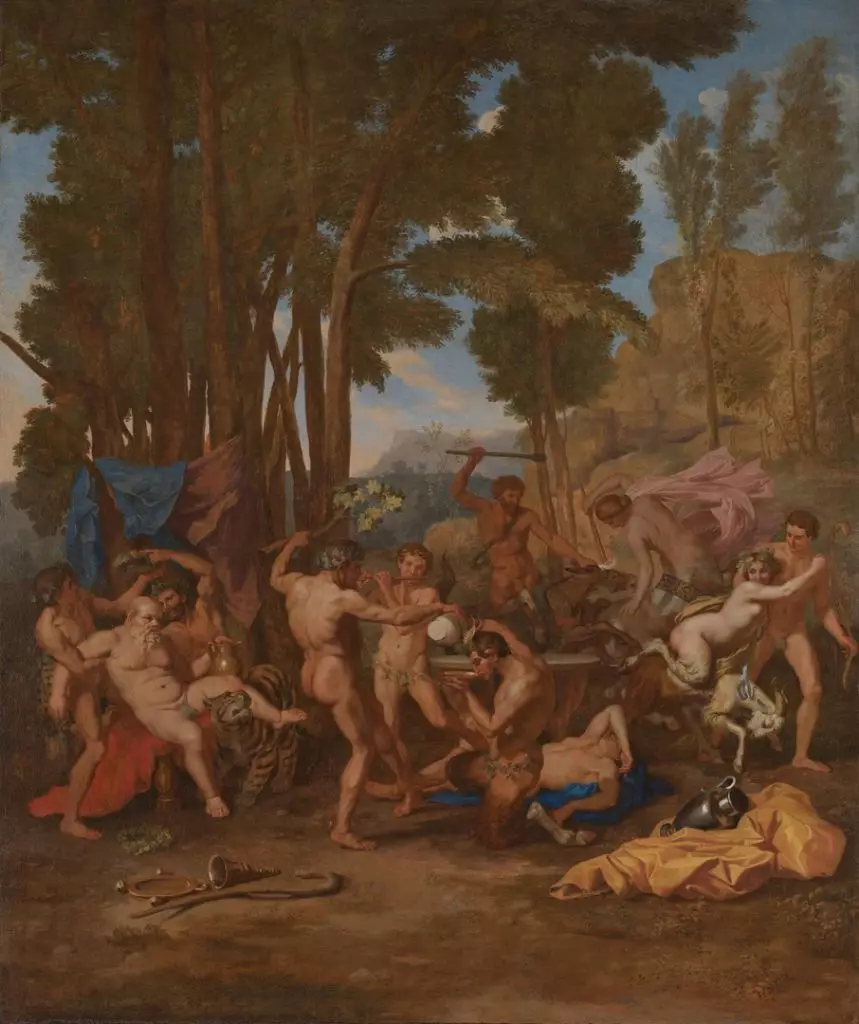 Nicolas Poussin, Triumful lui Silenus, (c. 1637). © Galeria Națională, Londra.