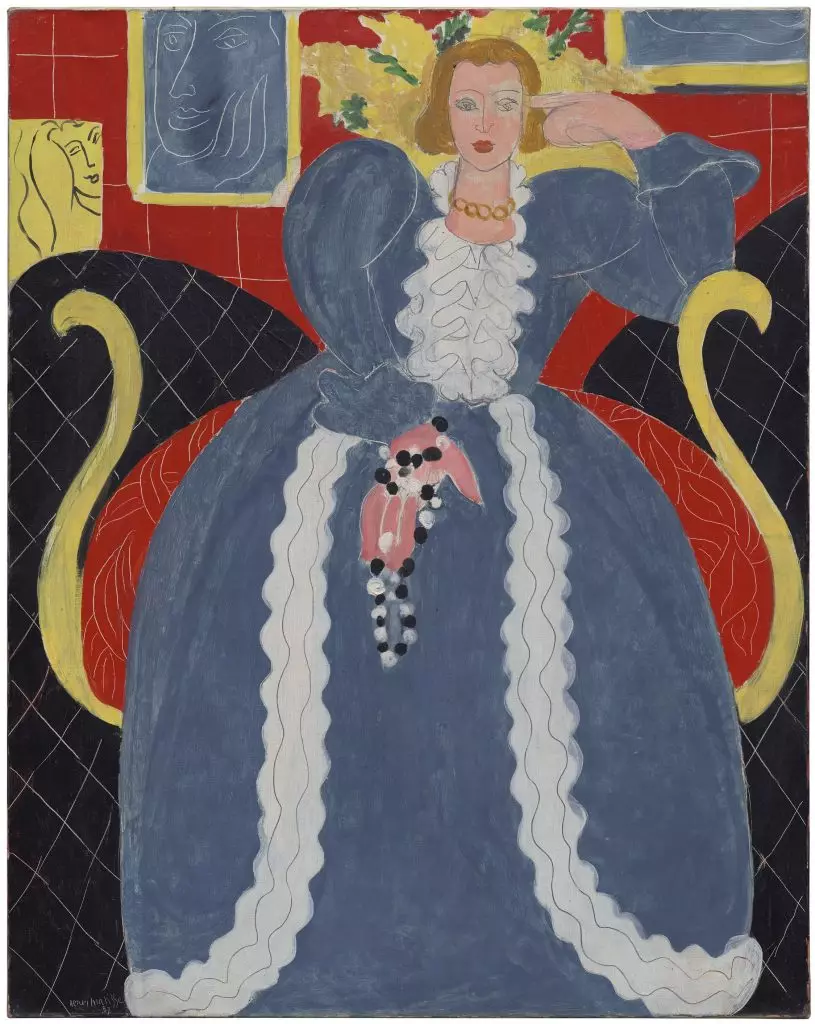 Henri Matisse, Mkazi wa Blue (1937). Philadelphia Museum of Art: Mphatso ya Akazi a John Wintersteen, 1956-23-1. © 2022 Succession H. Matisse/Artists Rights Society (ARS), New York.