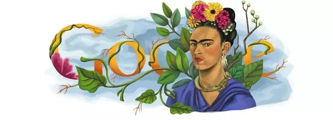 Jennifer Hom, Frida Kahlo Google Doodle. Kev lees paub ntawm Google.