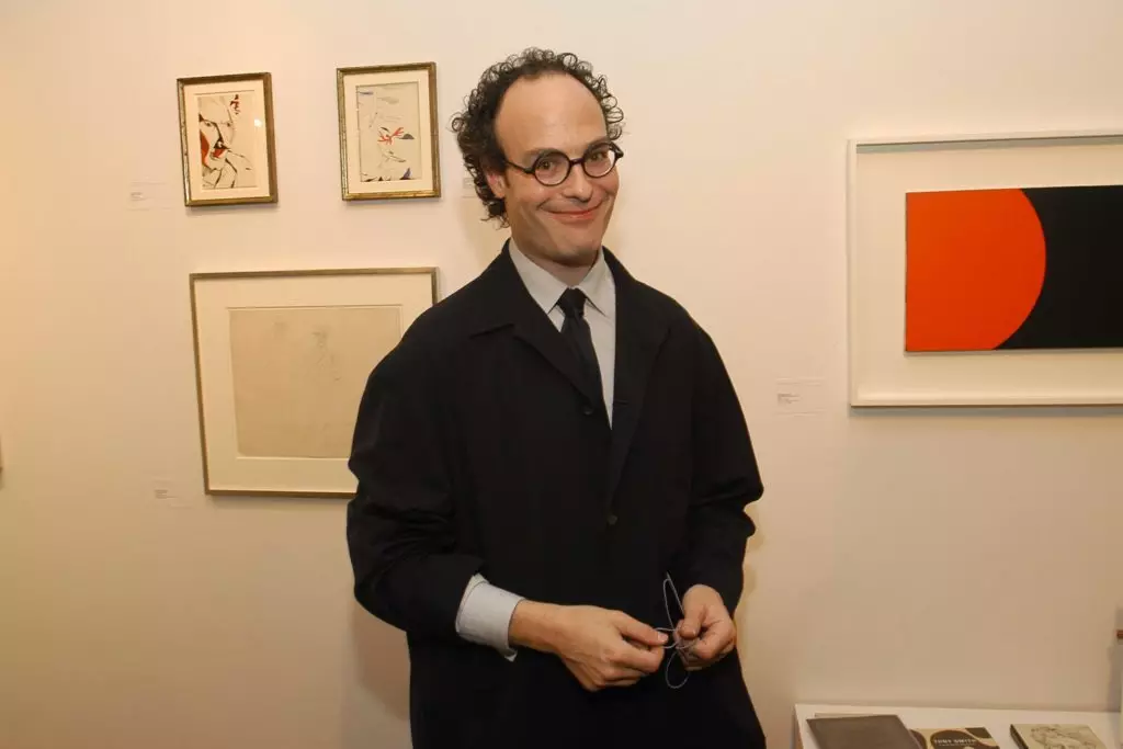 Matthew Marks Art Dealers Association of America's Art Show Gala till förmån för Henry Street Settlement. vid Sjunde regementets vapenhus. NYC. 18 februari 2004 ©Patrick McMullan foto- Billy Farrell/PMc